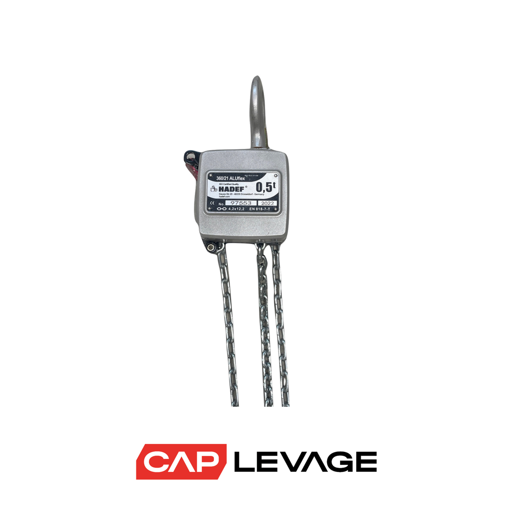 PALAN MANUEL TÊTE ROTATIVE 500KG 8ML | CAP LEVAGE